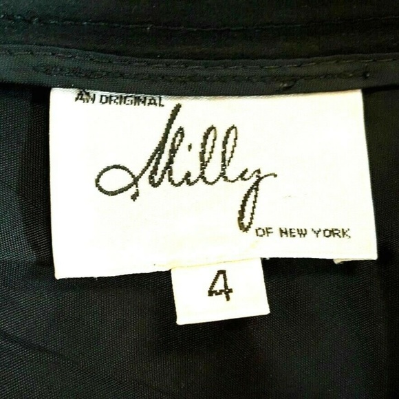 Milly of New York | Skirts | Milly New York Black Pink Floral Print ...